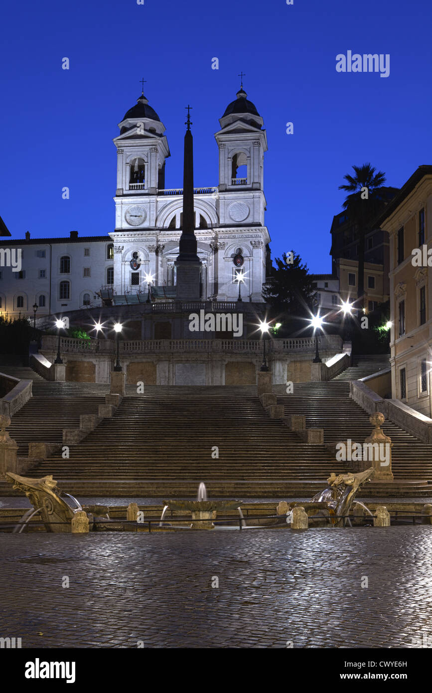 The spanish steps at night hi-res stock photography and images - Alamy
