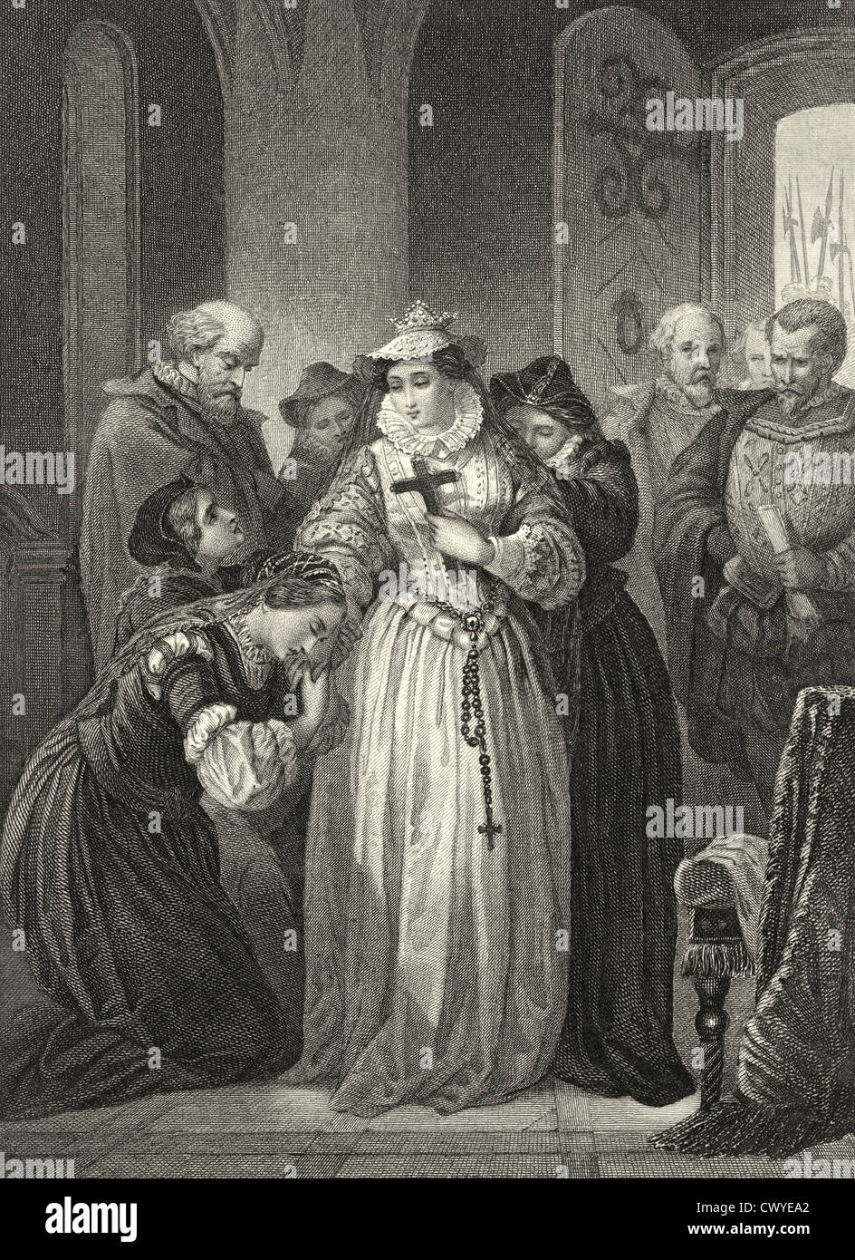 Mary Stuart, 1542 - 1587, Queen of Scotland and France, drama Mary ...