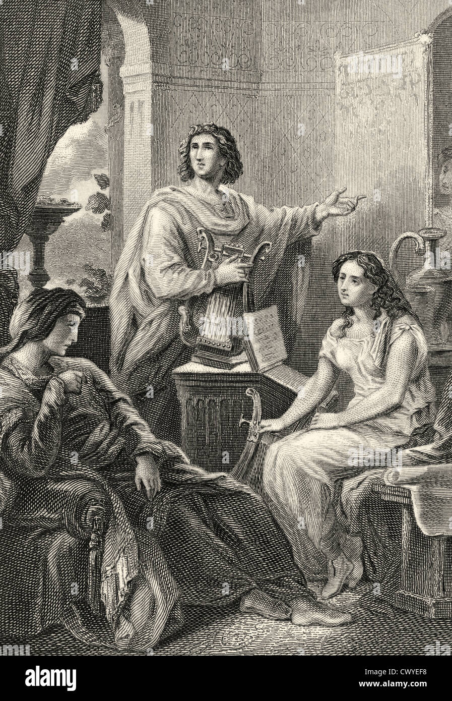 Aristippus of Cyrene, a Greek philosopher, scene from Aristippus and ...