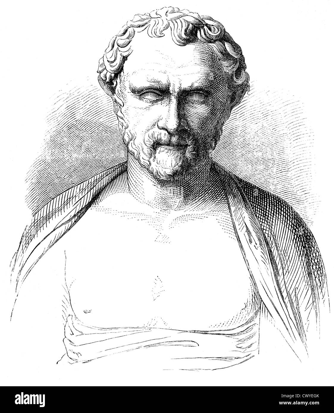 Demosthenes, 384 - 322 BC, statesman in Athens and in ancient Greece ...