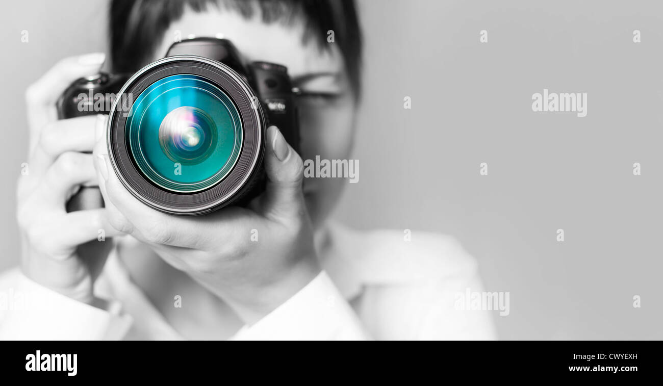 Female photographer looking images hi-res stock photography and images ...