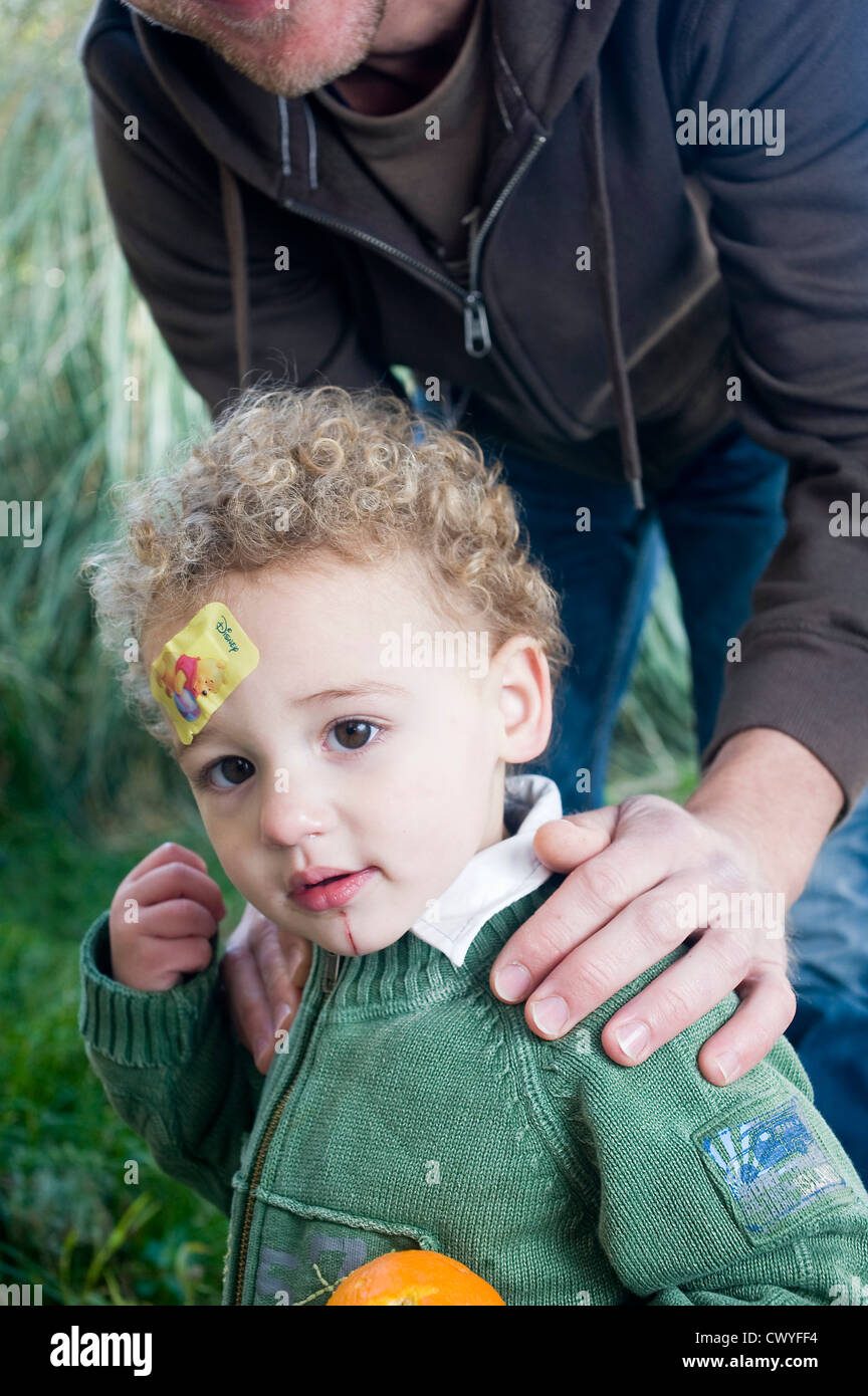 Plaster on forehead hi-res stock photography and images - Alamy