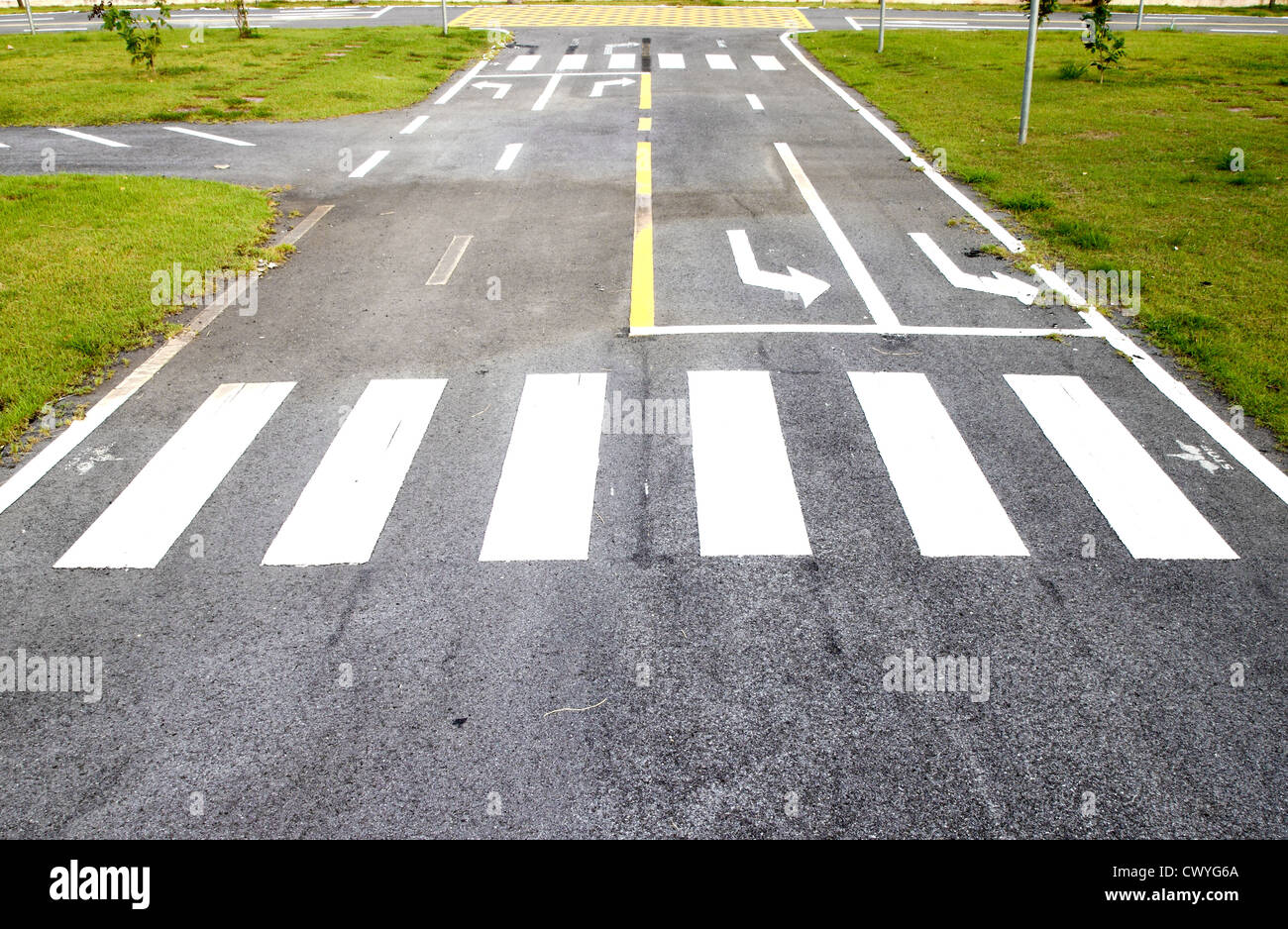 Road zebra crosswalk hi-res stock photography and images - Alamy