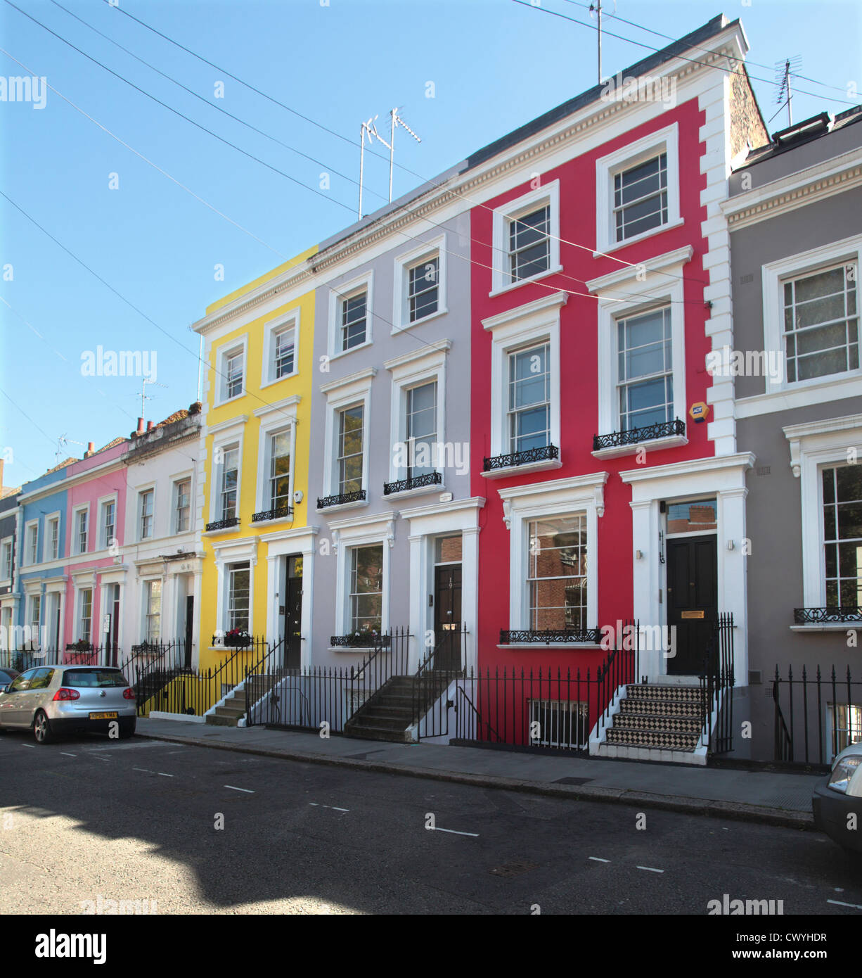 Houses in Notting Hill London W11 Stock Photo - Alamy