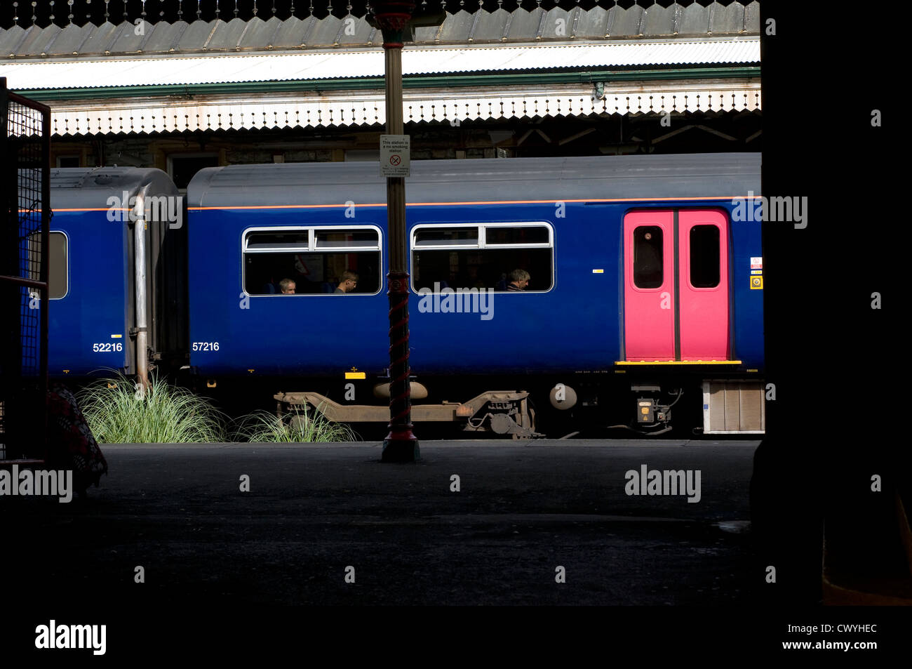 Torquay Railway station,platform,Brixham harbour,Torbay,Devon ...