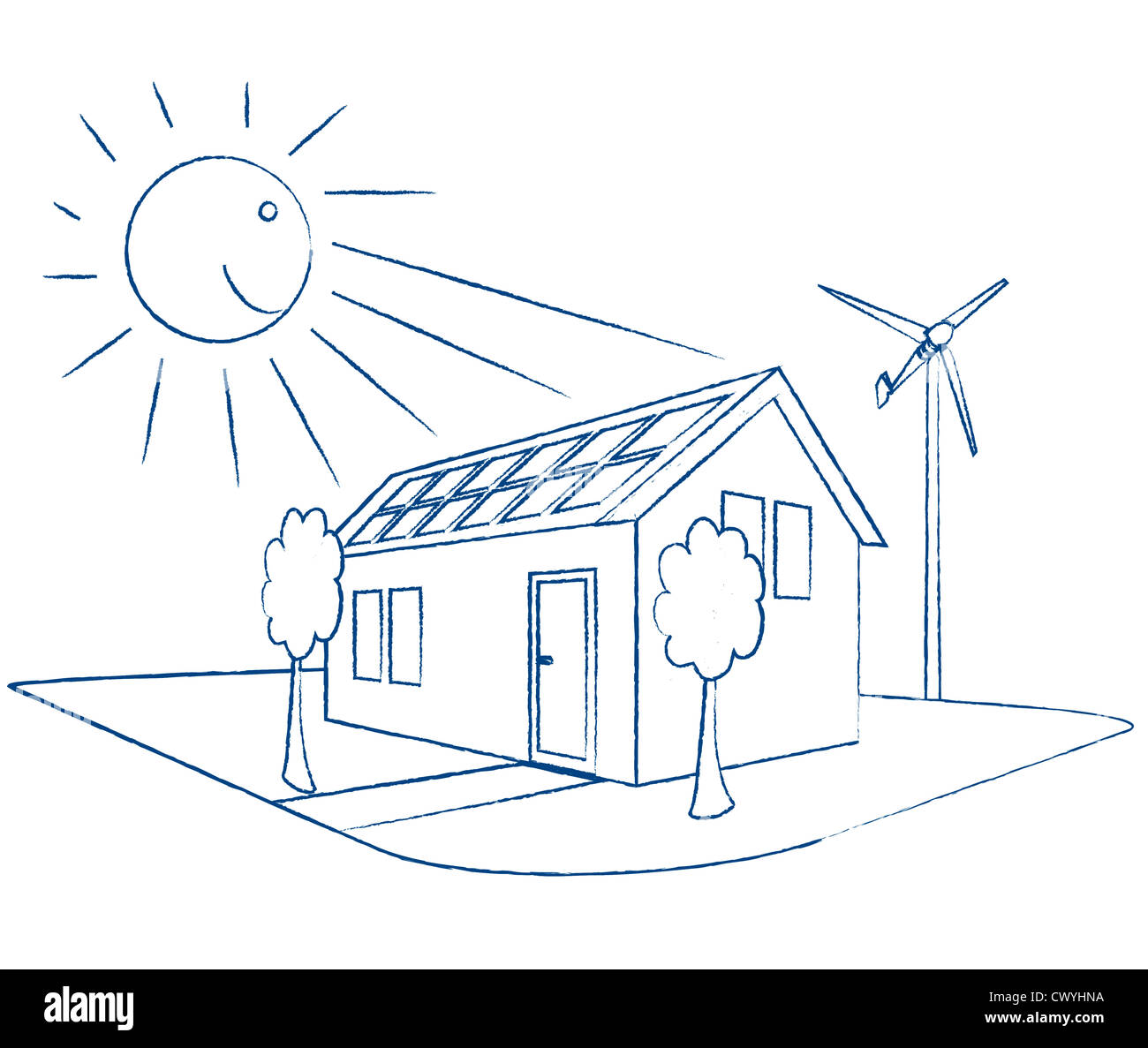 Electricity solar panels Cut Out Stock Images & Pictures - Alamy