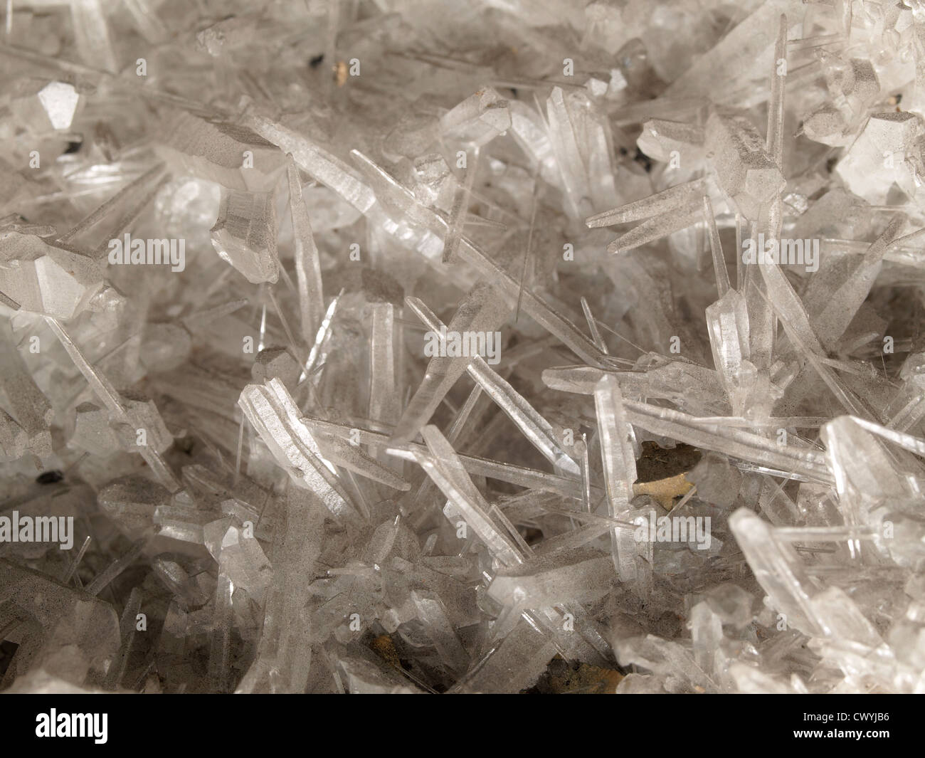 Fine crystals of quartz Stock Photo - Alamy