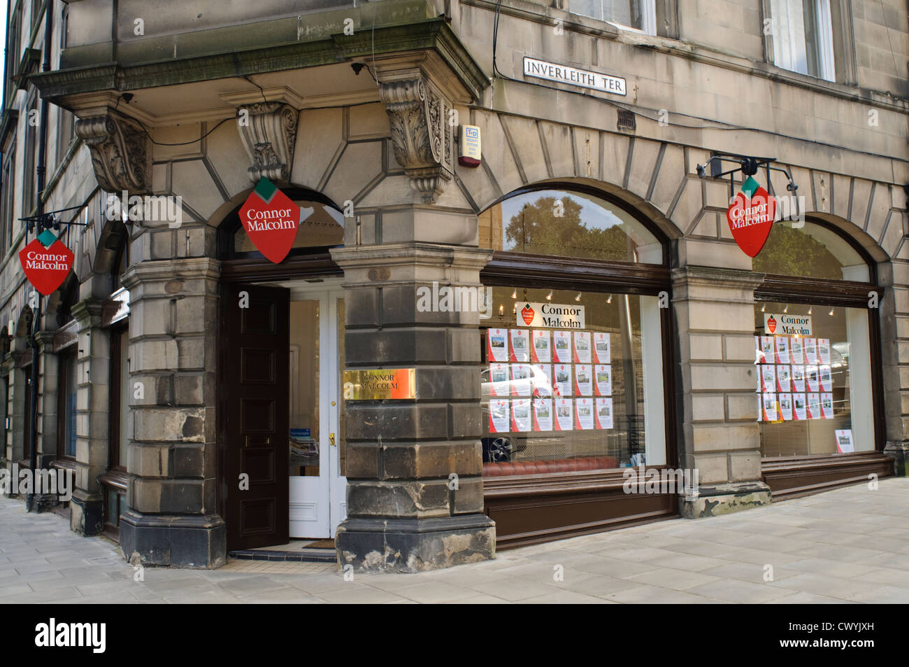 Estate Agents shop at Inverleith Terrace, Edinburgh Stock Photo - Alamy