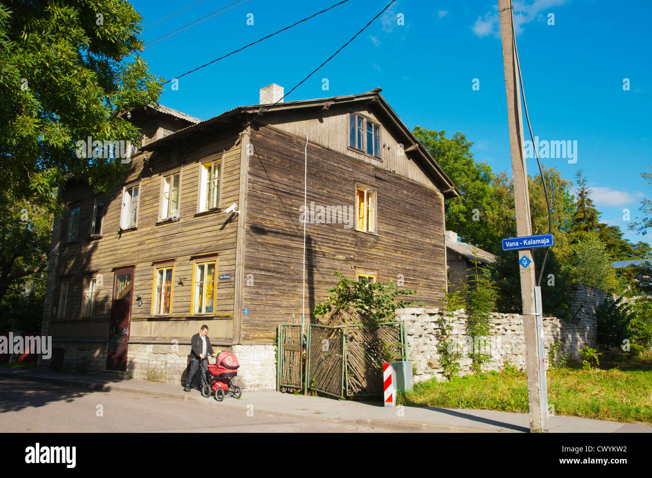Vana-Kalamaja street Kalamaja district Tallinn Estonia Europe Stock ...
