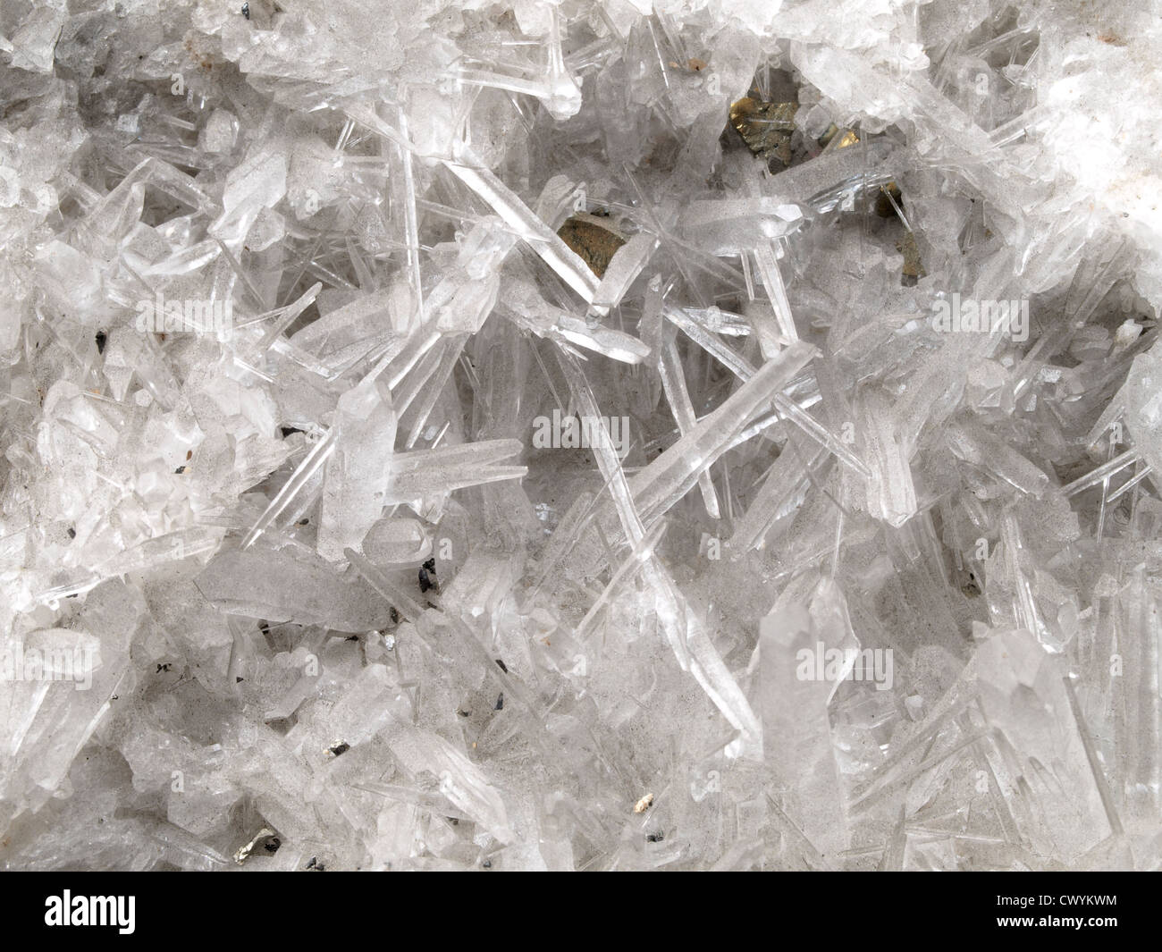 Fine crystals of quartz Stock Photo - Alamy