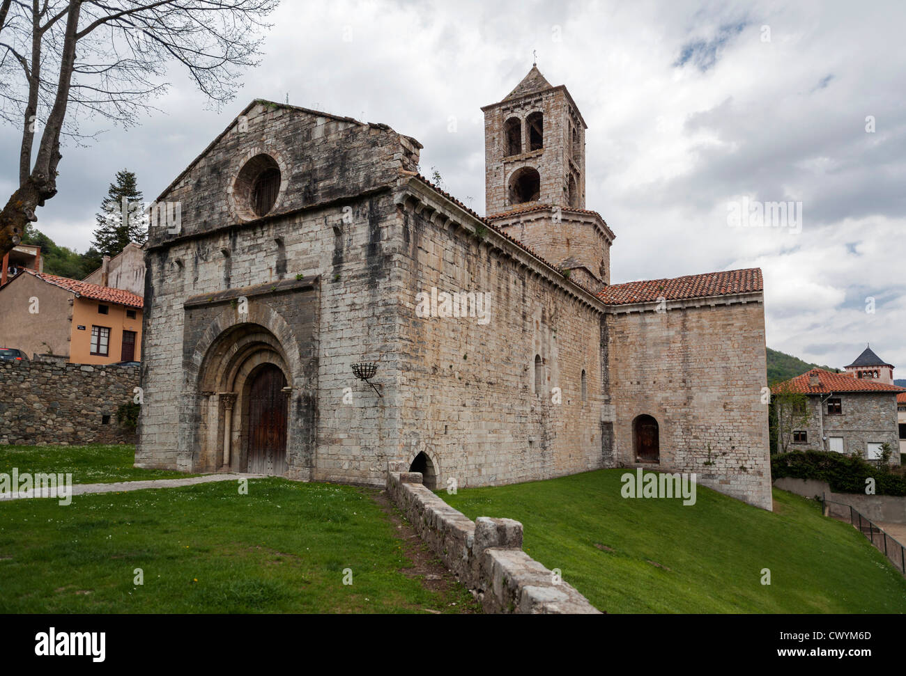 camprodon,catalonia,spain.pyrenees,monastery sant pere Stock Photo - Alamy