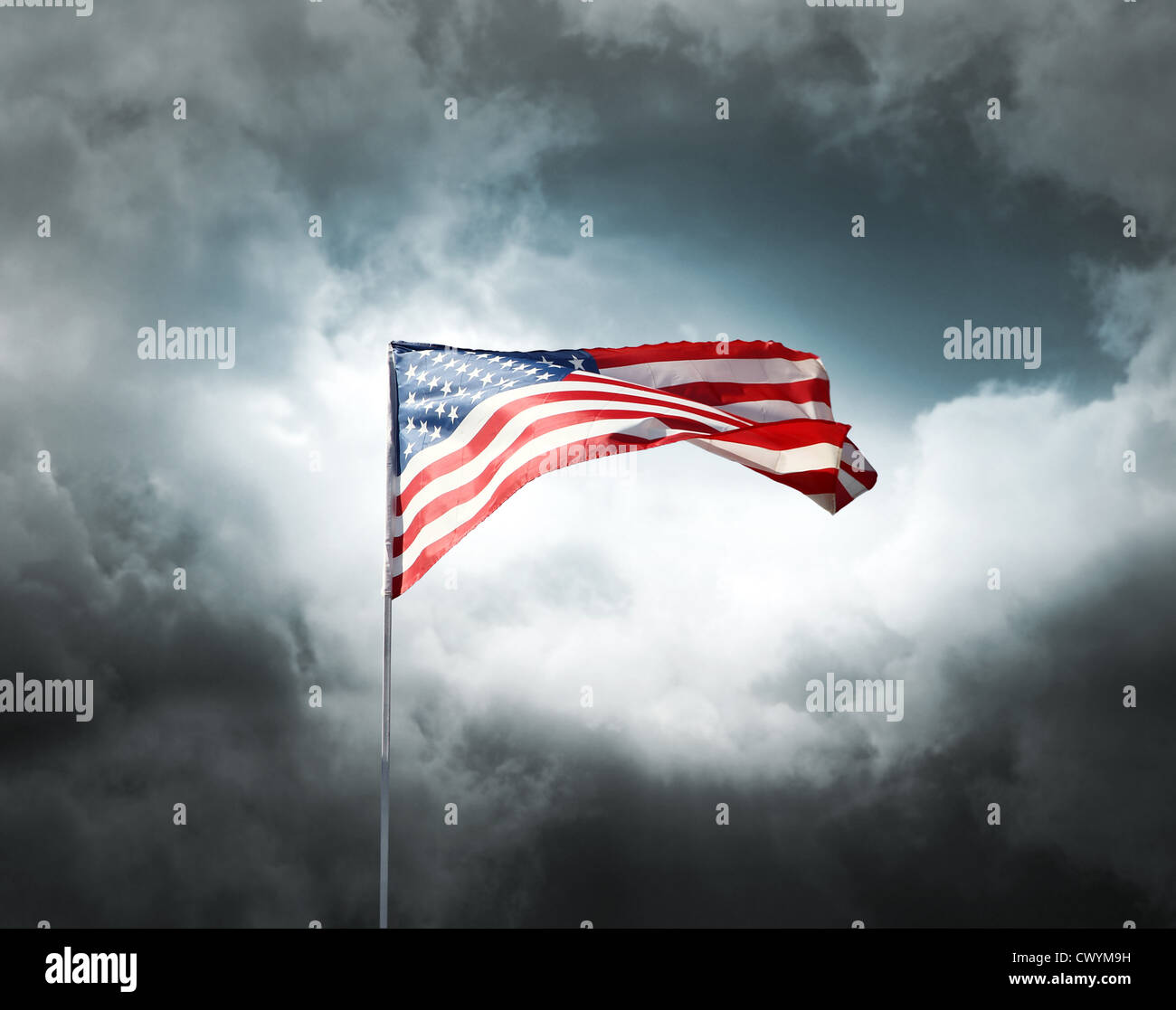 American flag storm hi-res stock photography and images - Alamy