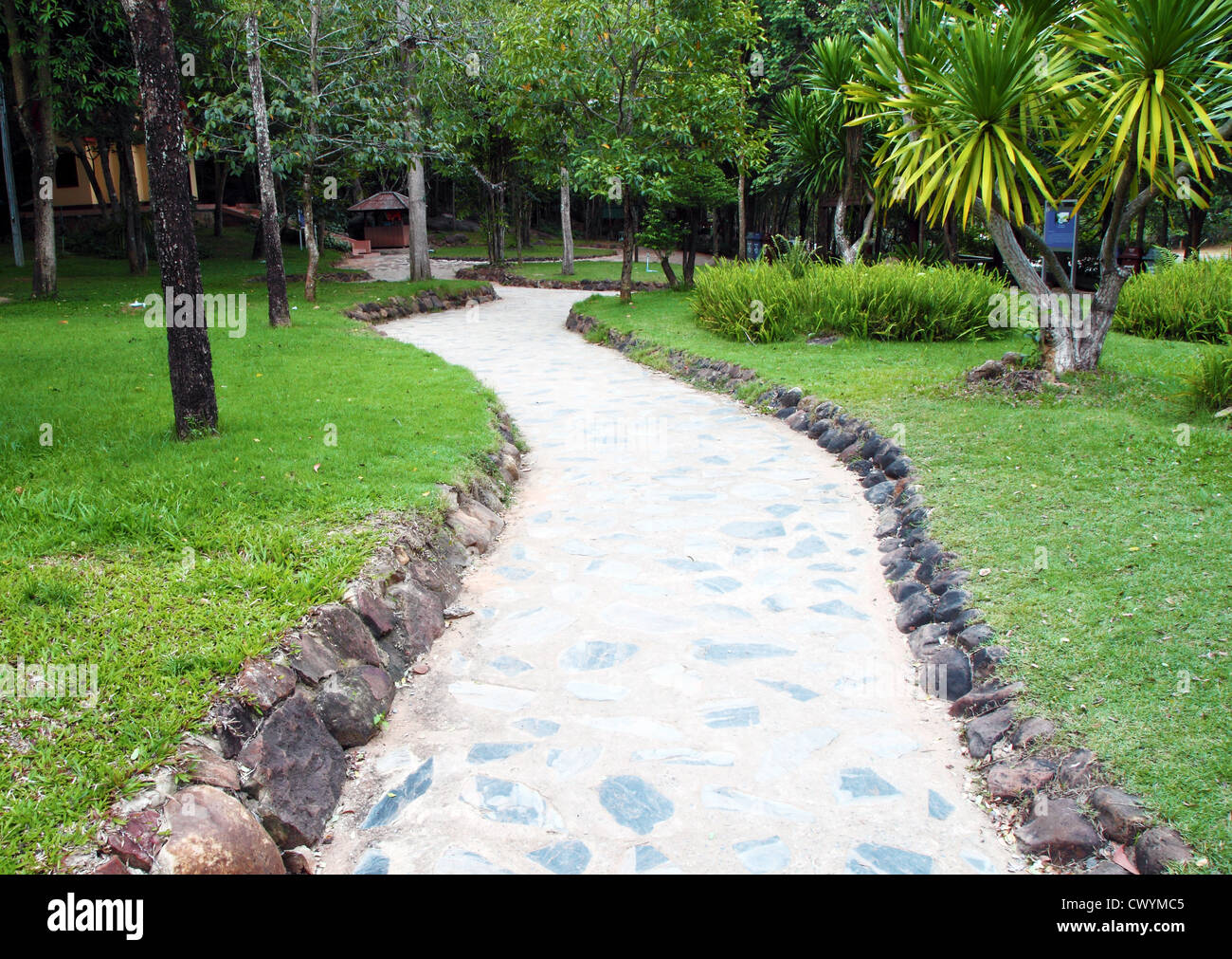 Park walk tiles floor hi-res stock photography and images - Alamy