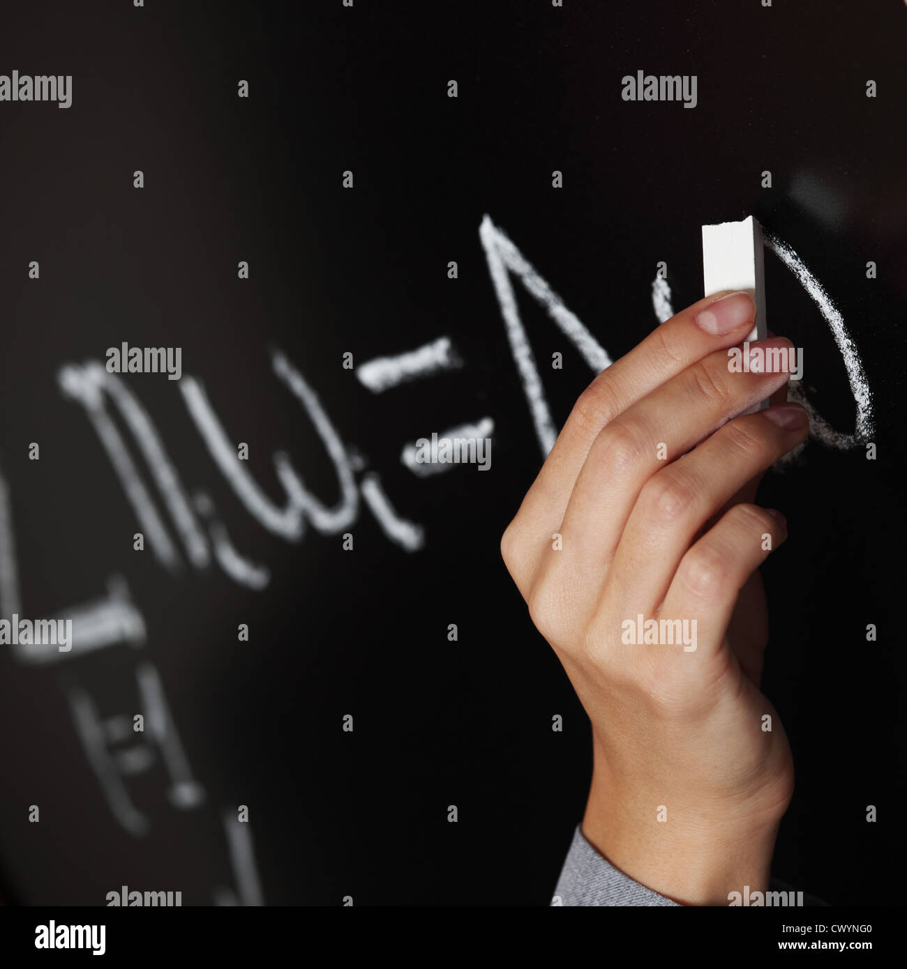 teacher draw condition of phase synchronism Stock Photo - Alamy