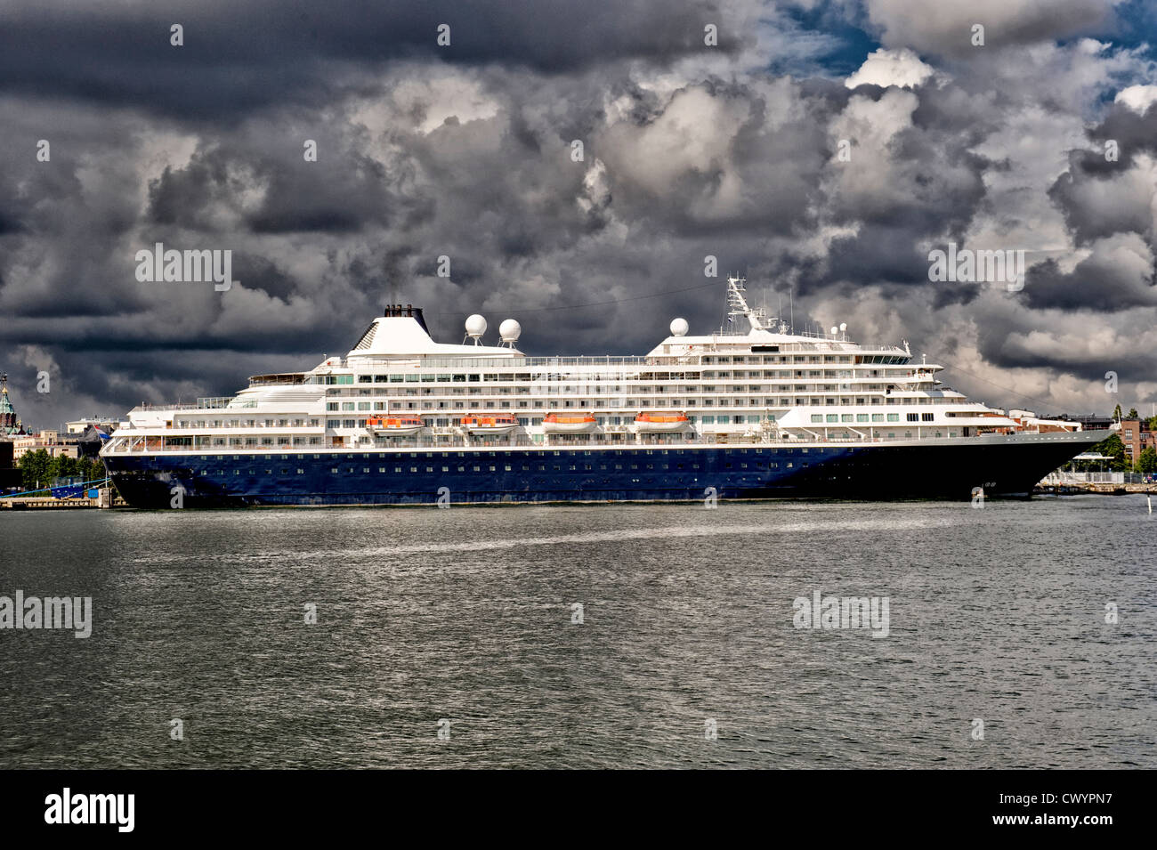 Cruise ship in Helsinki port, Finland Stock Photo - Alamy