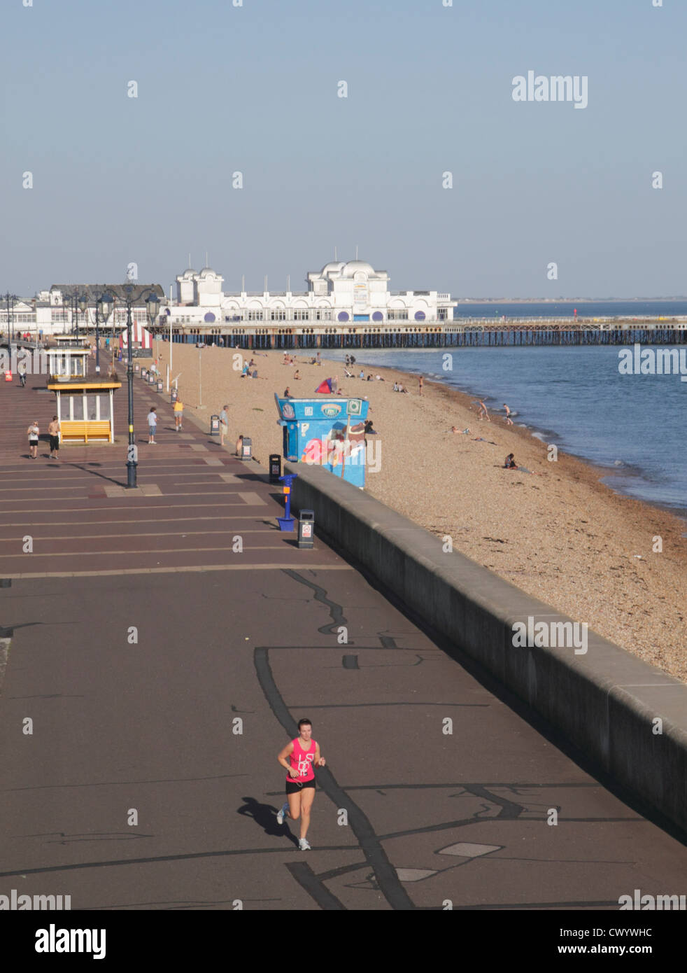 Promenade and South Parade Pier Southsea Beach Portsmouth Hampshire ...