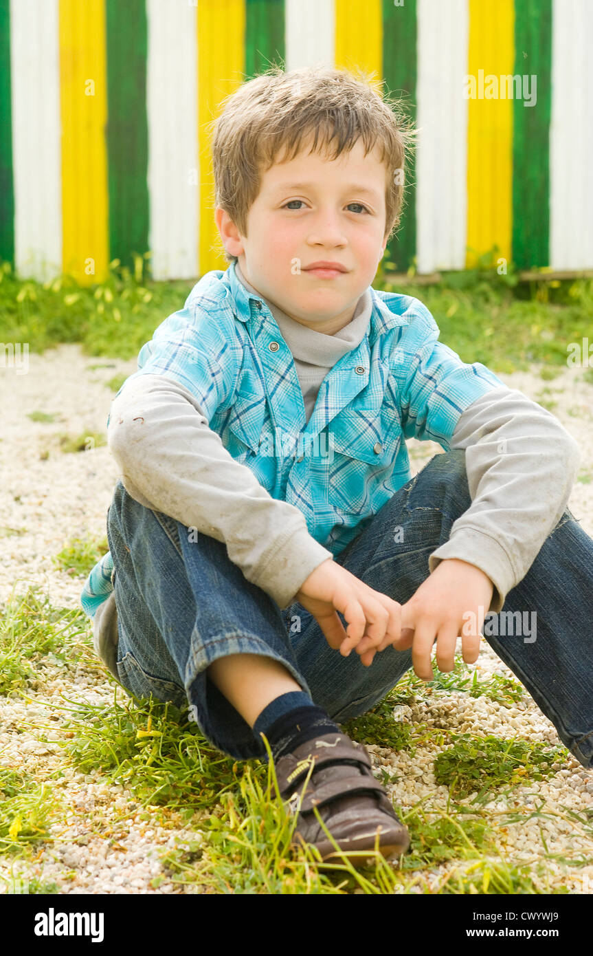 Boy looking at camera, portrait Stock Photo - Alamy