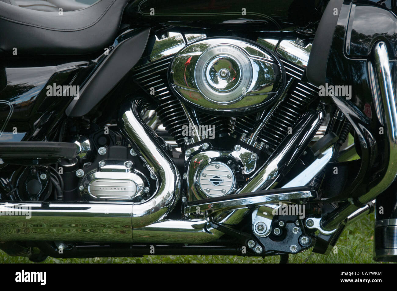Harley-Davidson motorcycle details Stock Photo - Alamy