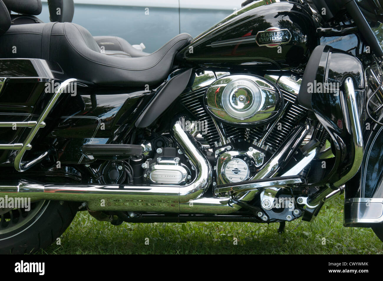 Harley-Davidson motorcycle details Stock Photo - Alamy