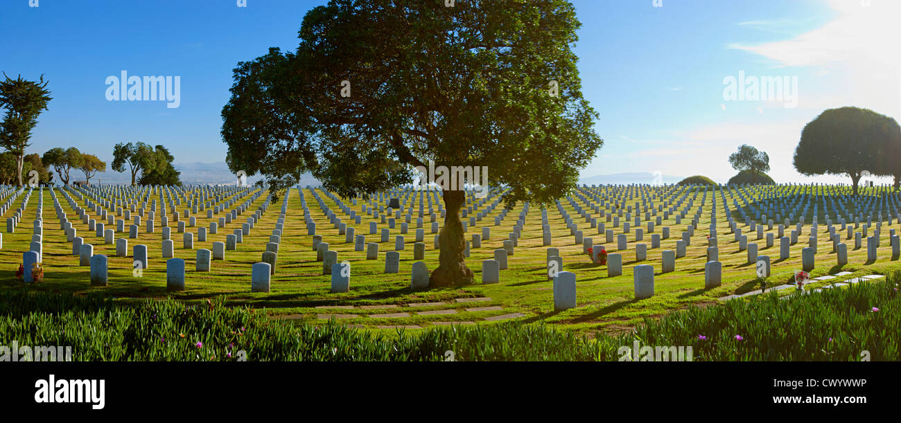 Fort Rosecrans National Cemetery San Diego California Stock Photo - Alamy
