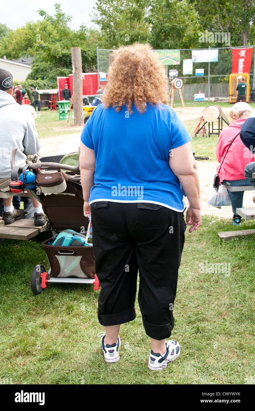 Spectator at outdoor festival Stock Photo - Alamy