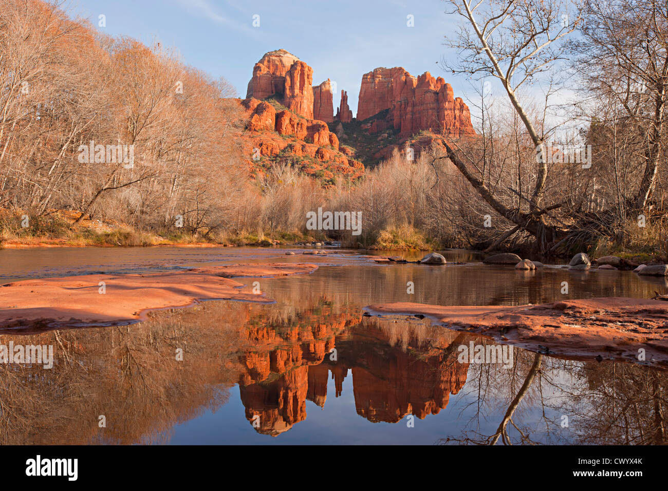 Cathedral rock red rock river hi-res stock photography and images - Alamy
