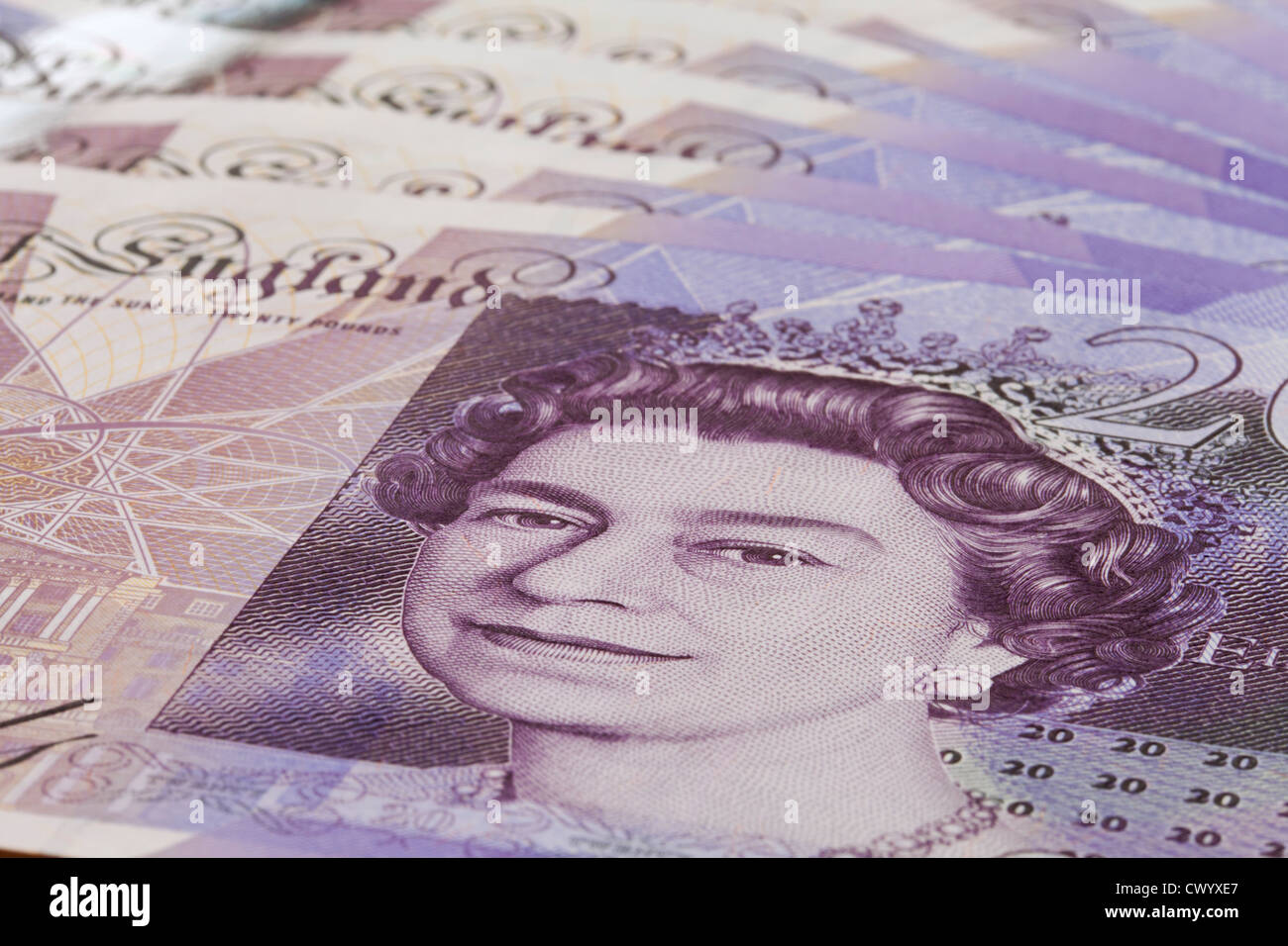 20 pound notes hi-res stock photography and images - Alamy
