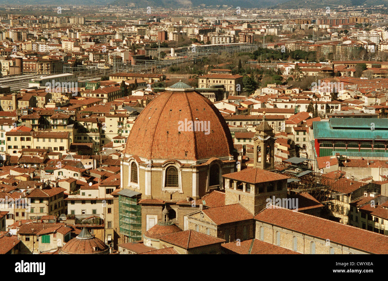 Florence roof tops hi-res stock photography and images - Alamy