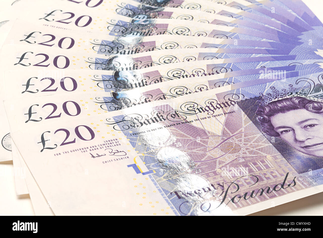 20 pounds notes hi-res stock photography and images - Alamy