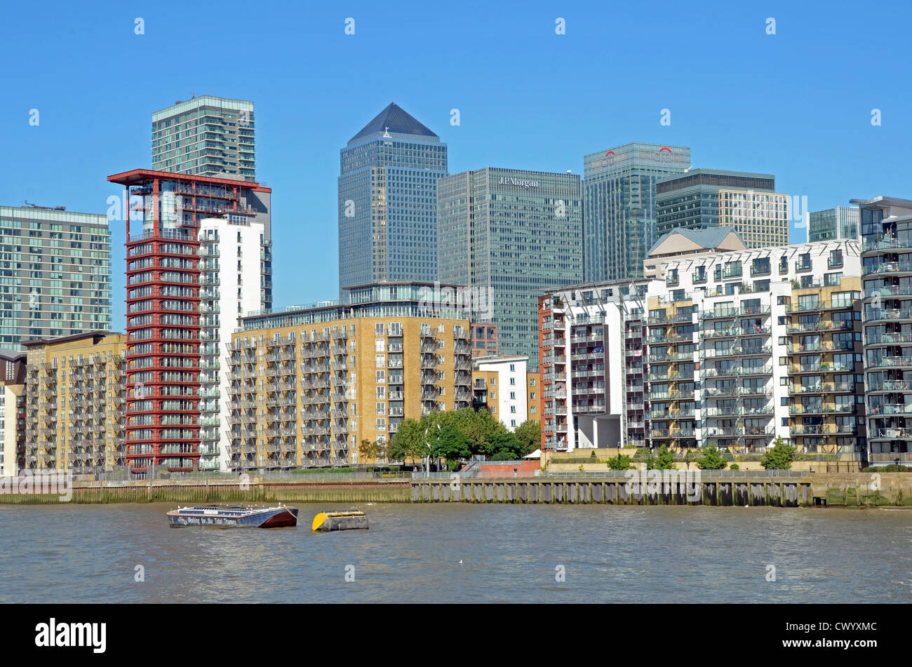 Canary Wharf development, London Stock Photo - Alamy