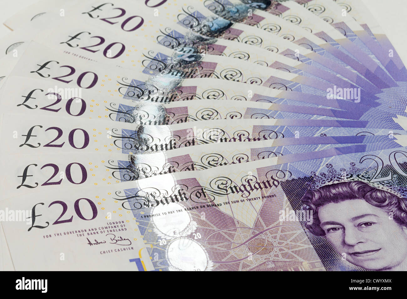 20 pounds notes hi-res stock photography and images - Alamy