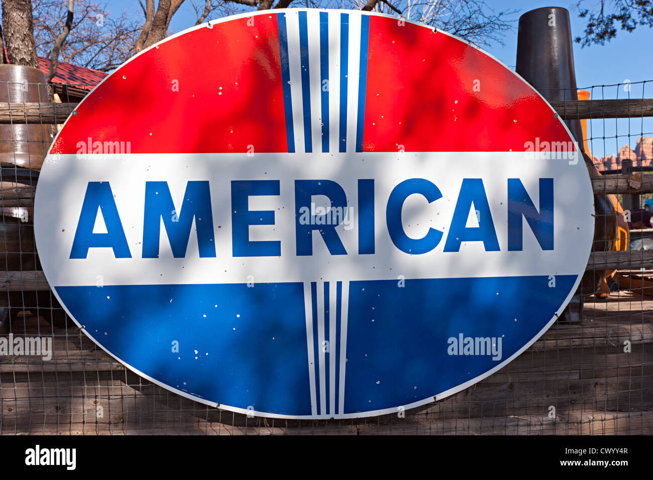 Old American sign Stock Photo - Alamy