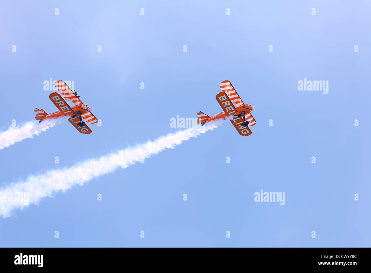Breitling Wingwalkers, Boeing Super Stearman airplane model 75 bi plane ...