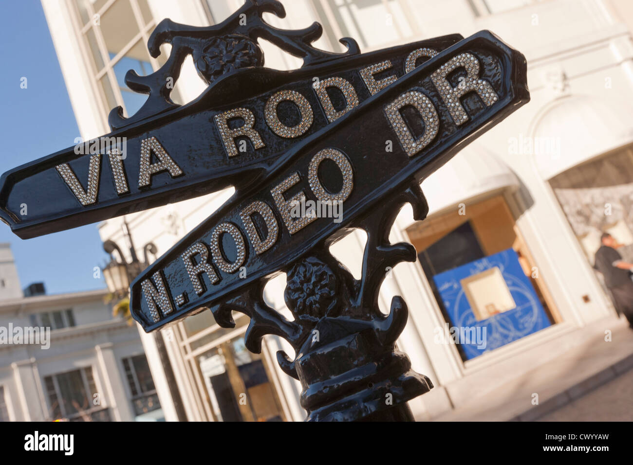 signpost rodeo drive Beverly Hills LA USA Stock Photo - Alamy