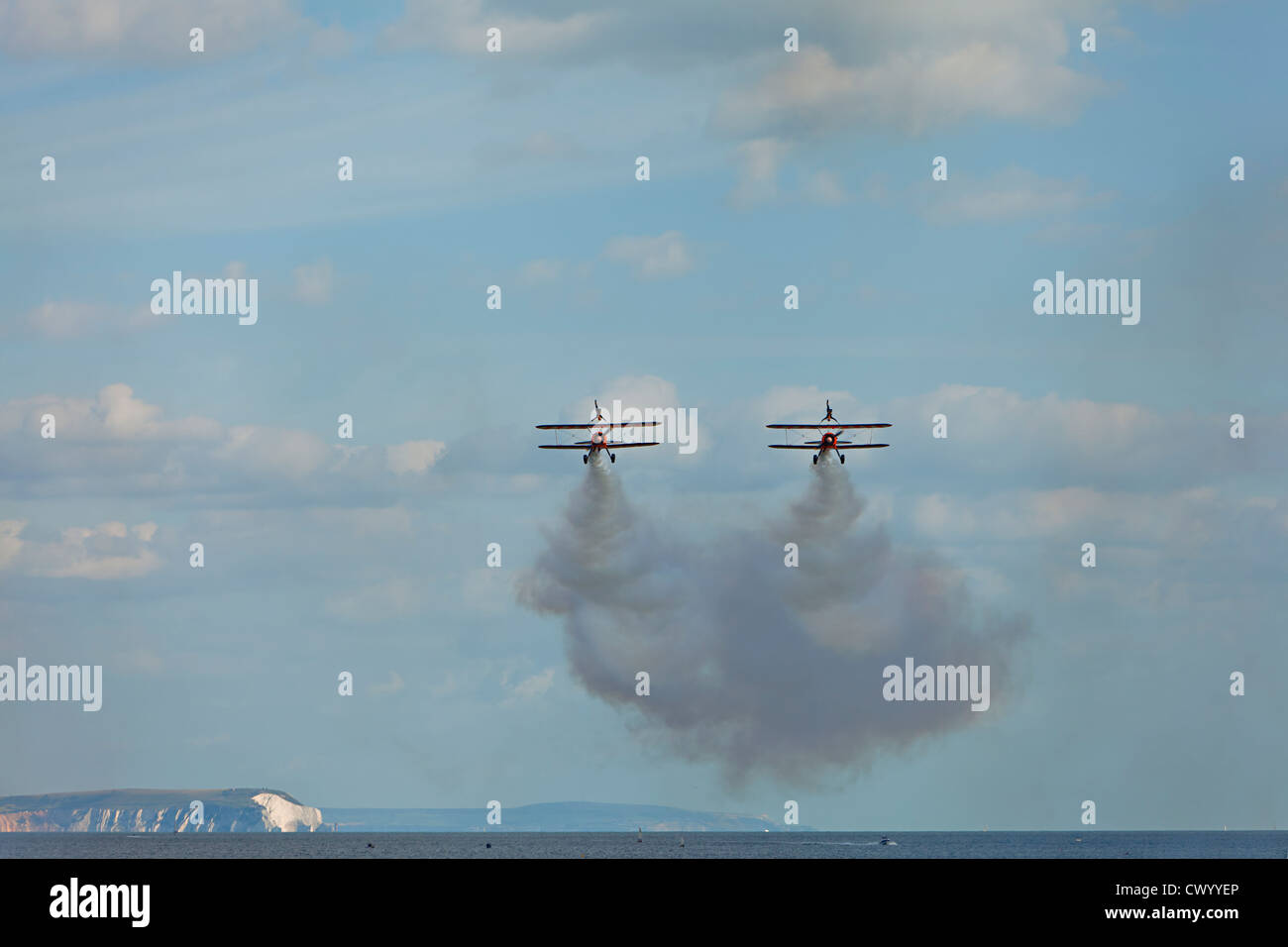 Breitling Wingwalkers, Boeing Super Stearman airplane model 75 bi plane ...