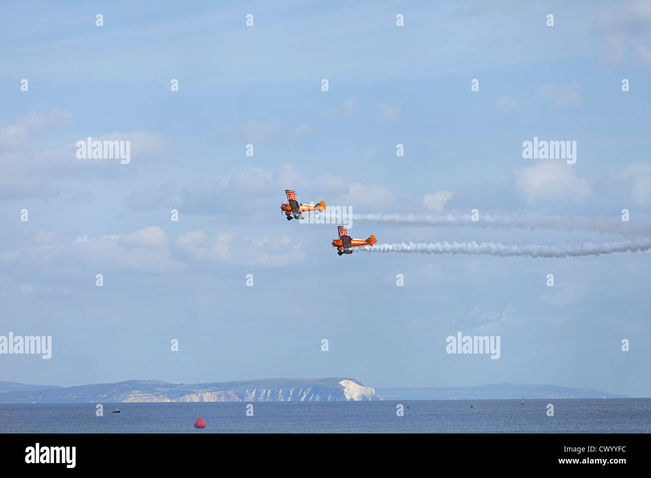 Breitling Wingwalkers, Boeing Super Stearman airplane model 75 bi plane ...