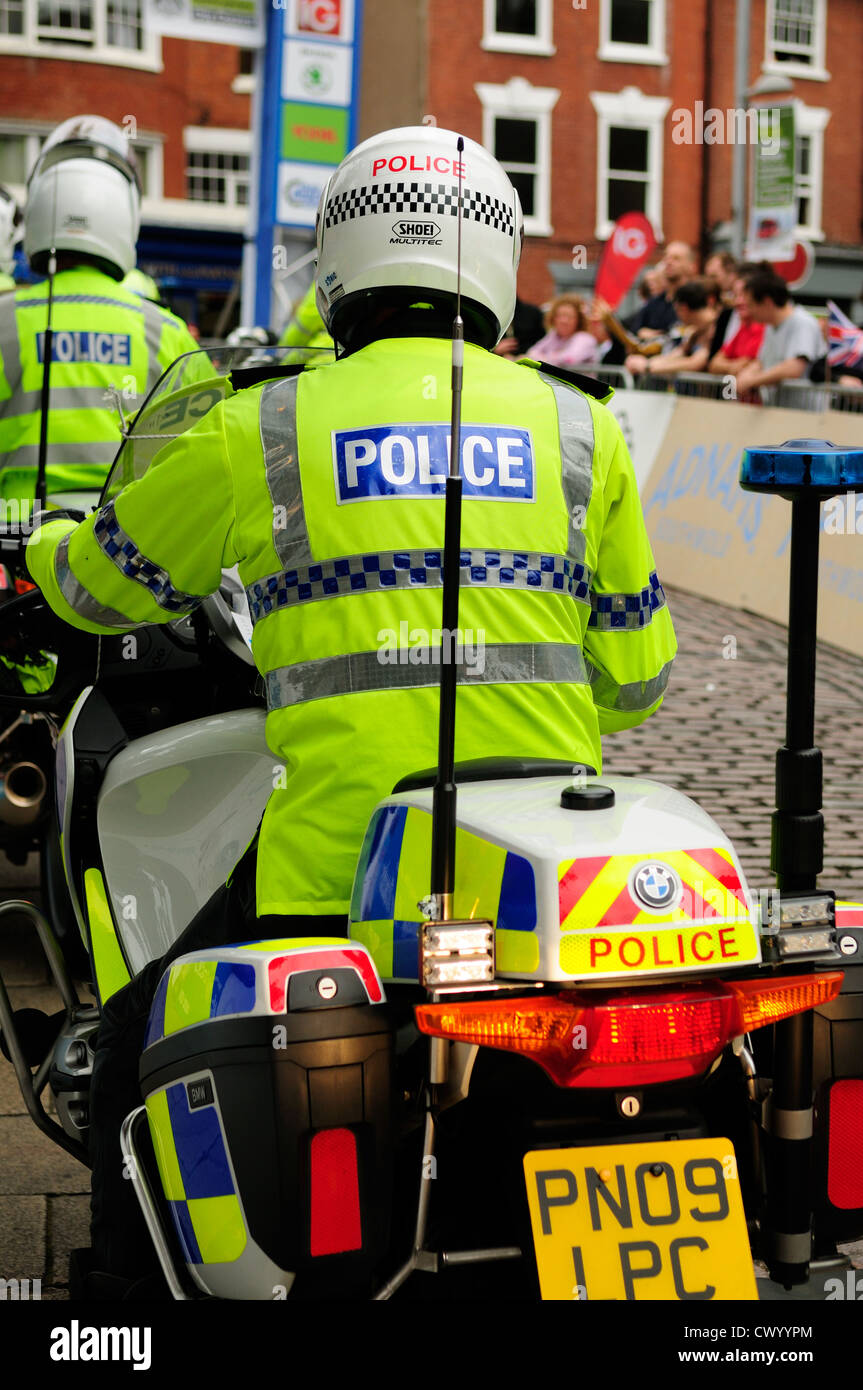 Police Motorcycle Out Riders.Tour of Britain 2012 Stock Photo - Alamy