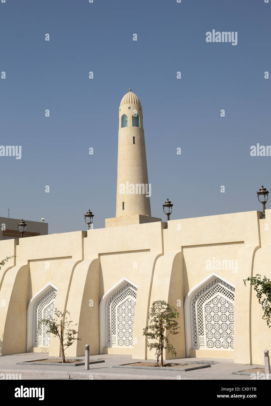 The Qatar State Grand Mosque in Doha, Middle East Stock Photo - Alamy