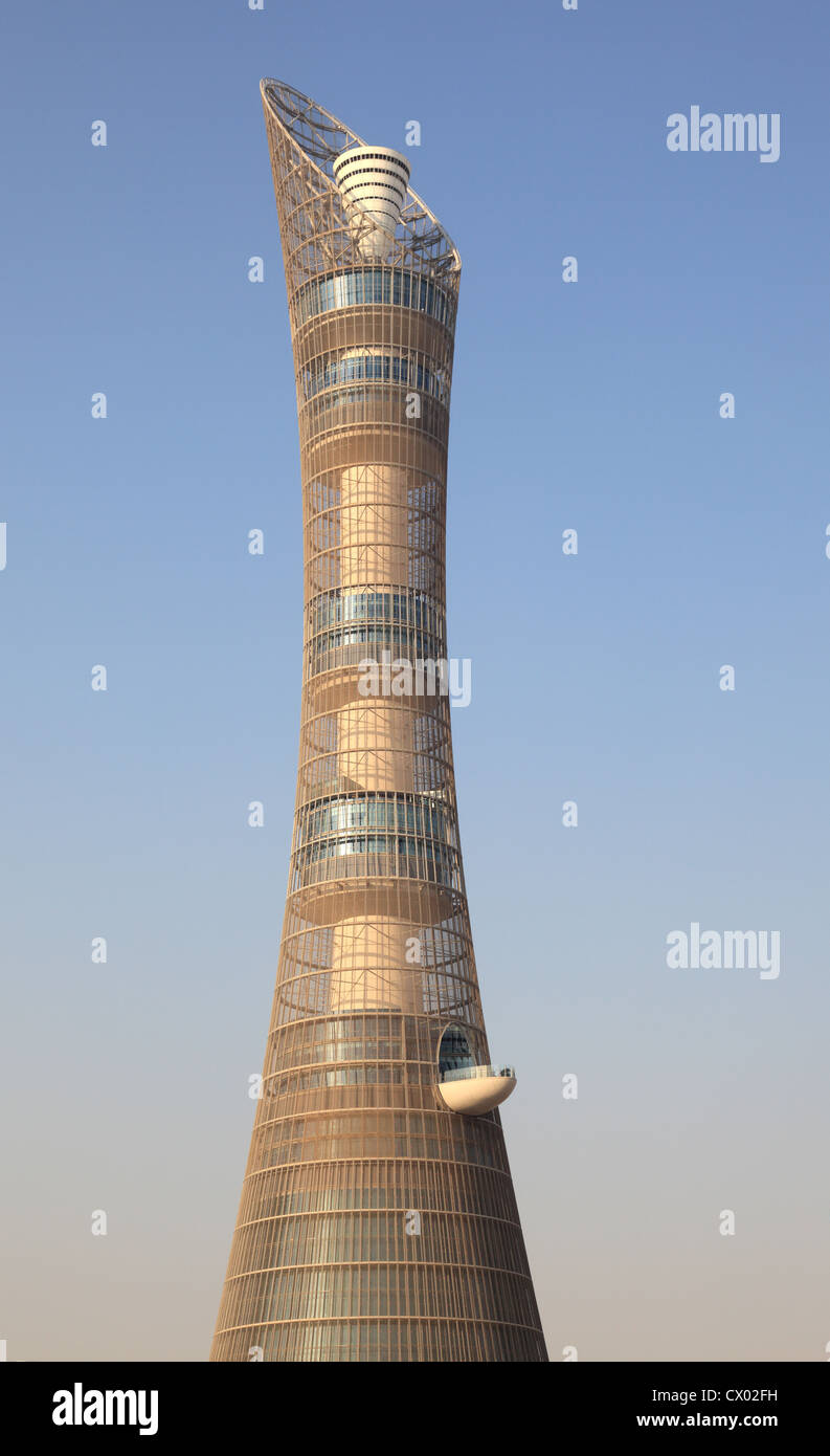 The Aspire Tower in Doha Sports City Complex, Qatar, Middle East Stock ...