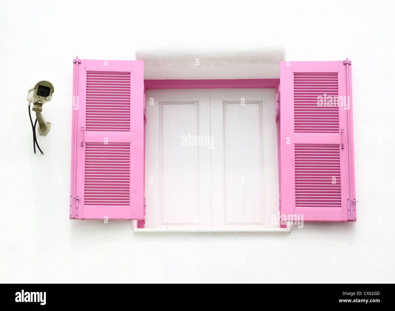 Windows on wall Cut Out Stock Images & Pictures - Alamy