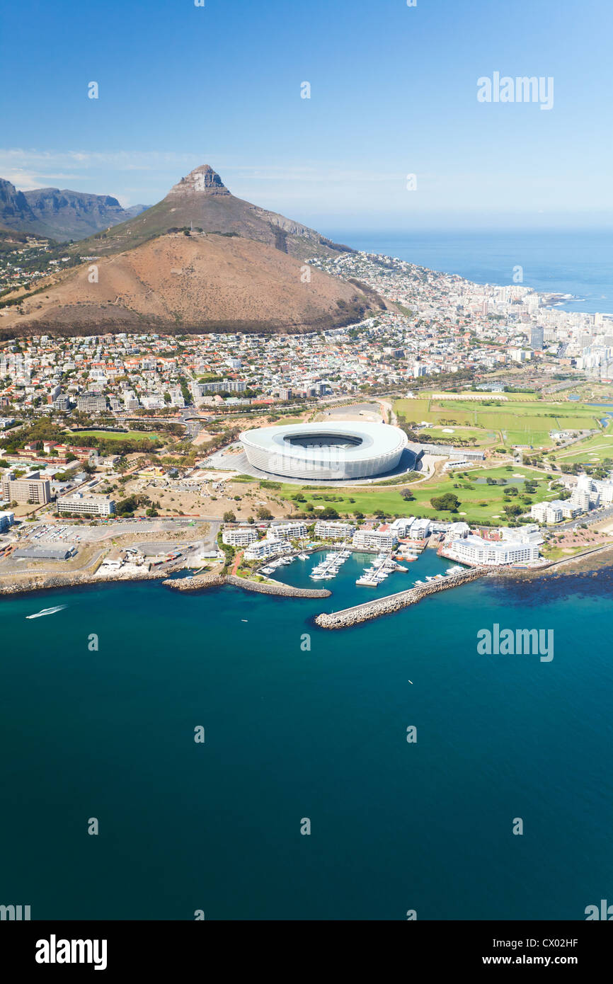 aerial view of green point stadium Cape Town, South Africa Stock Photo ...