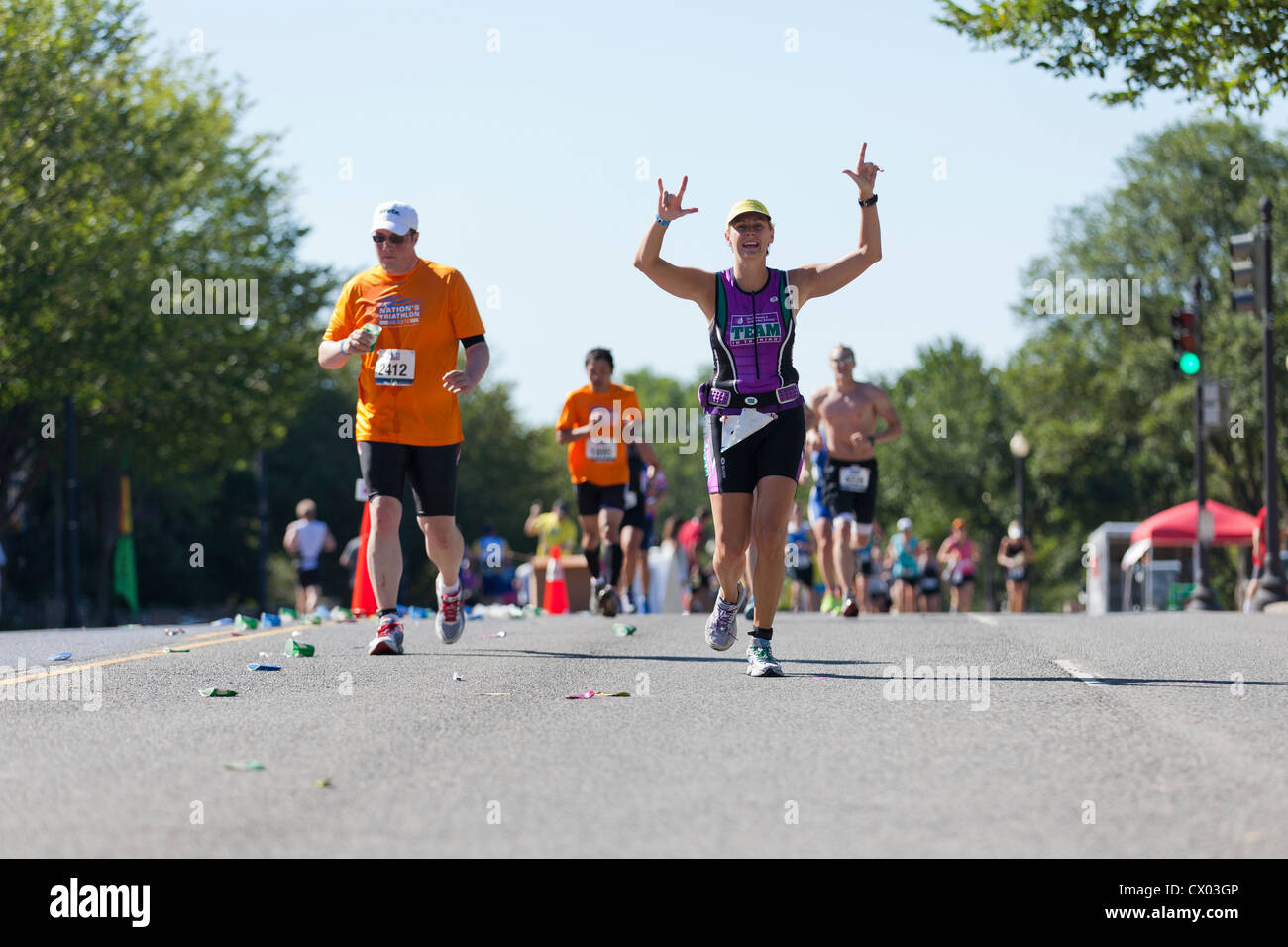 Marathon race runners - USA Stock Photo - Alamy