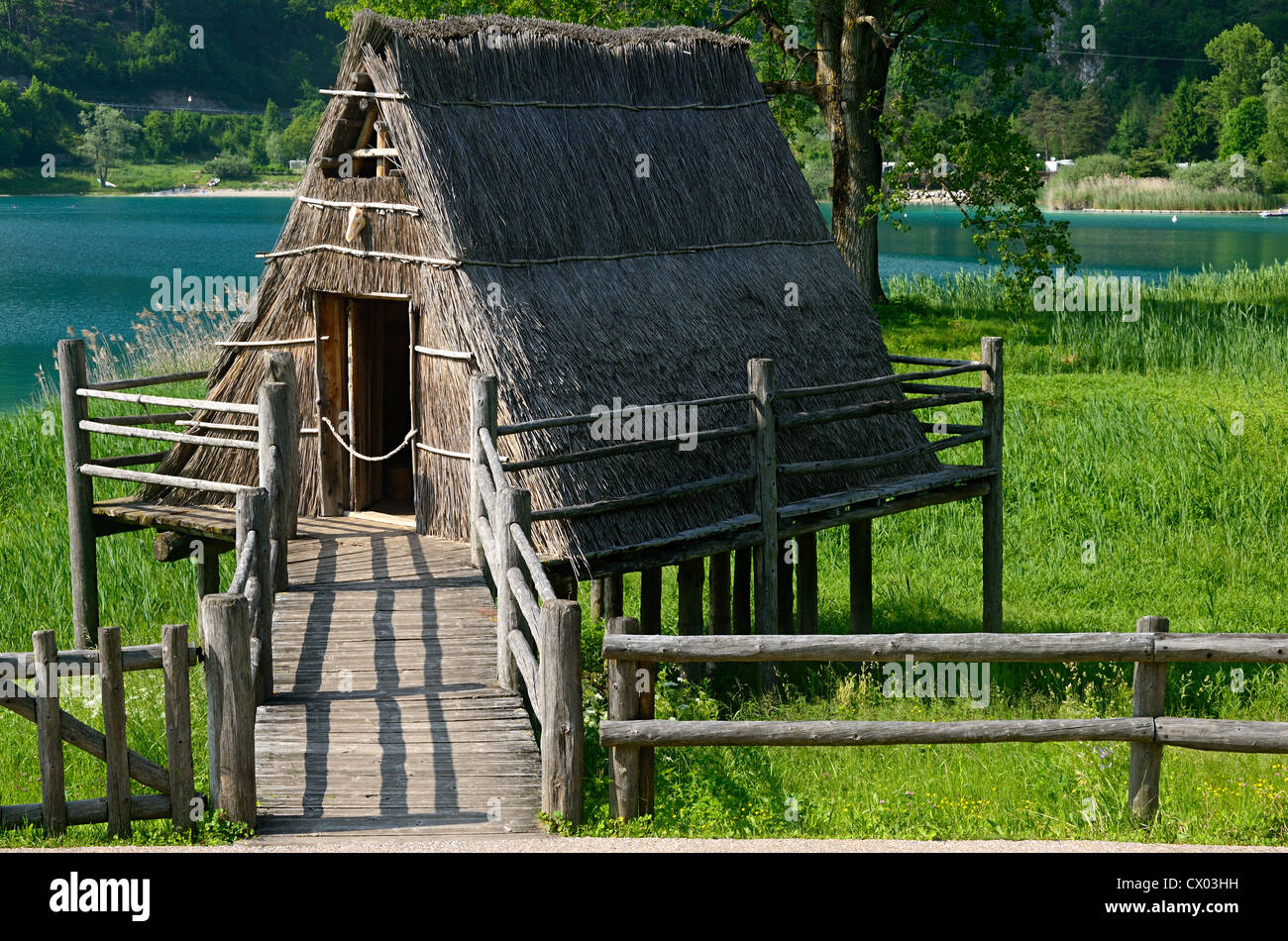 Replica Neolithic Hut Stock Photo - Alamy