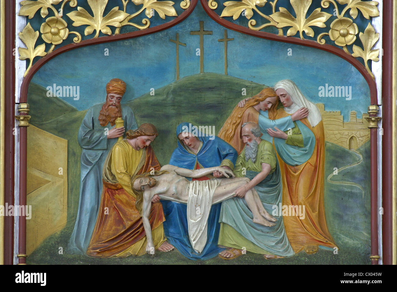 Deposition of the dead christ hi-res stock photography and images - Alamy