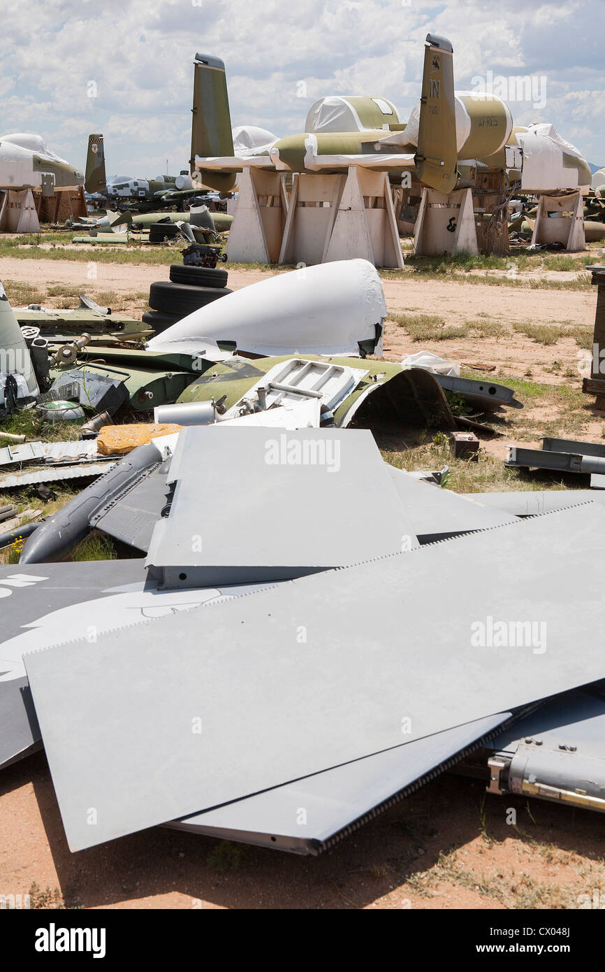 A-10 Thunderbolt aircraft in storage at the 309th Aerospace Maintenance ...