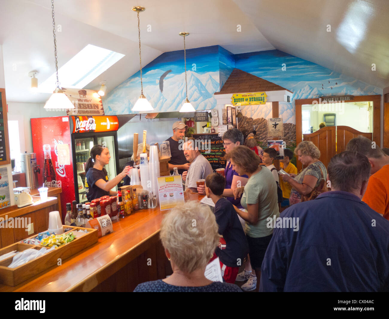 Wild Willy's burgers in York Maine Stock Photo - Alamy