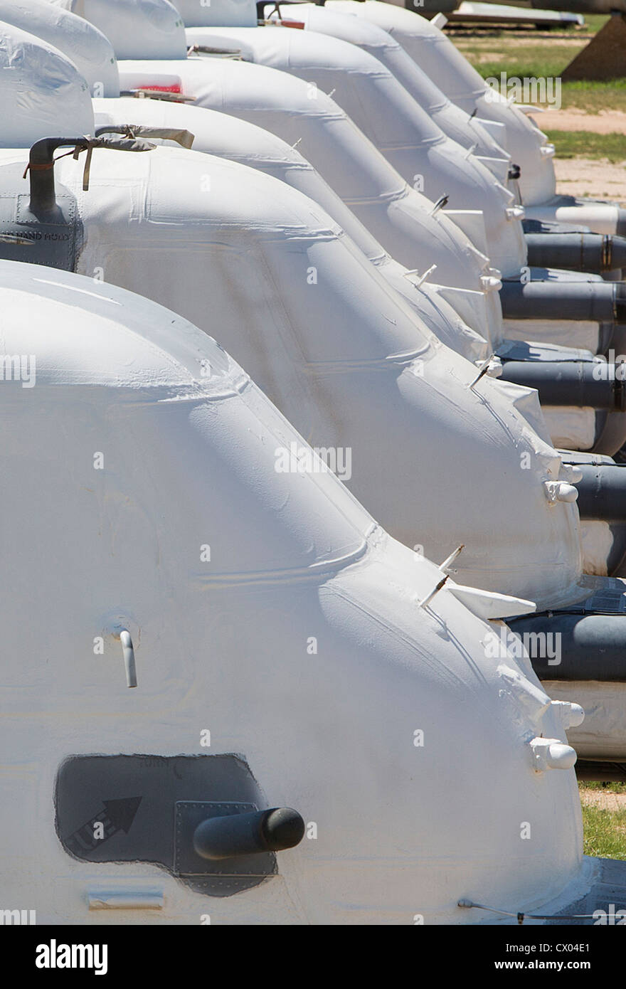 MH-53 Pave Low helicopters in storage at the 309th Aerospace ...