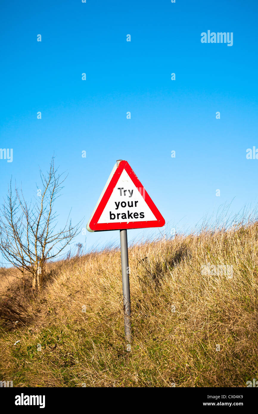 Triangle Highway Code Signpost Stock Photos & Triangle Highway Code ...