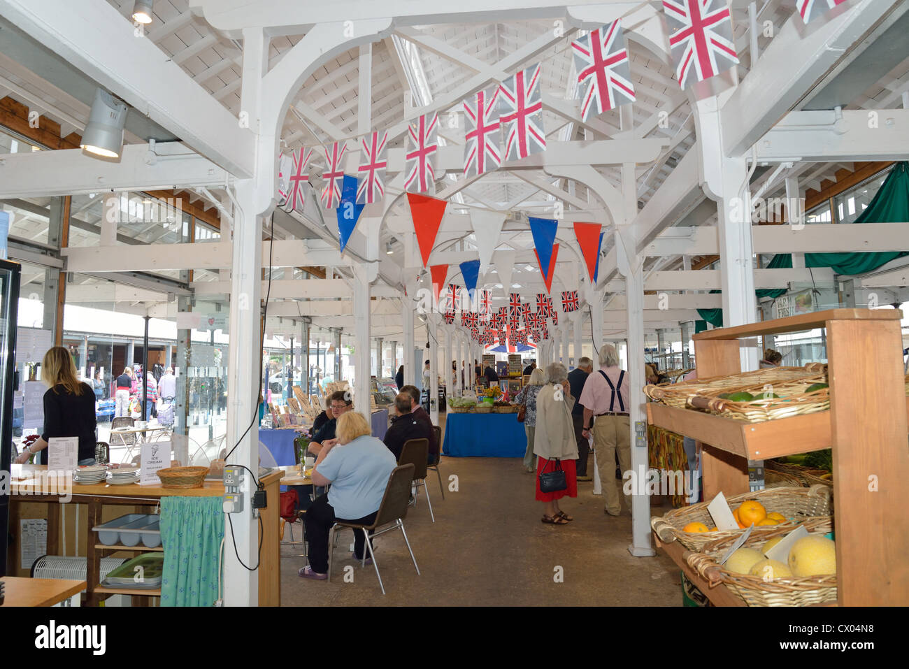 Interior hall, Tiverton Pannier Market, Fore Street, Tiverton, Devon ...
