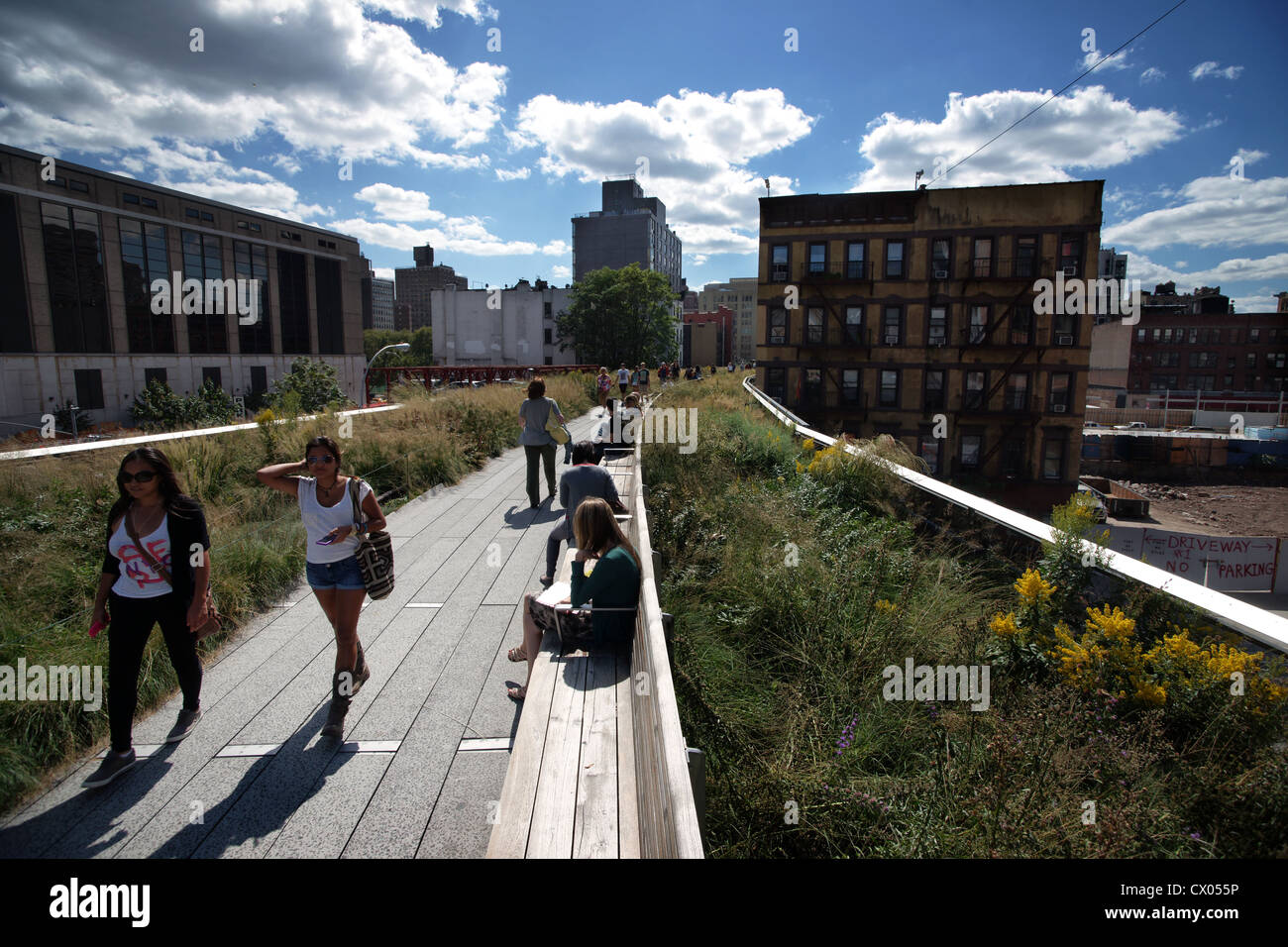 the high line park in Chelsea, New York City Stock Photo - Alamy